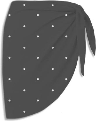 MC2 Saint Barth Femme, Maillots de bain, Noir, Taille: ONE Size Sery Georgette Pareo