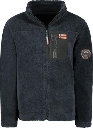 Geographical Norway Ureversible Herren-Fleece, dick, warm, Rei&szlig;verschluss, Sweatjacke, Winter, warm, f&uuml;r Herren, weich, Sweatshirt, mit langen &Auml;rmeln, ideal f&uuml;r Herbst, W