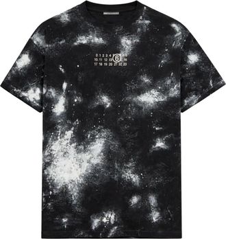 Maison Margiela Homme, Tops, Noir, Taille: XL Paint Jersey T-Shirt