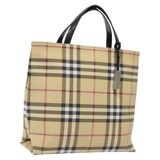 Burberry Pre-owned Cuir sacs-main - Femme - Pre-owned - Beige - Taille: ONE Size