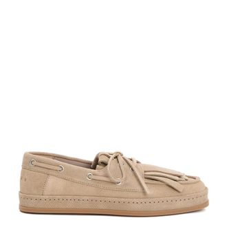 Hogan Fringe Mokassin Seil Stil Schuh - - Shoes - Damen - Beige - 37 1/2 EU