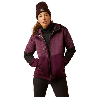 Ariat Womens Rebar Cloud 9 Insulated Jacket Long Sleeve in Potent Purple, Size Small, by Ariat