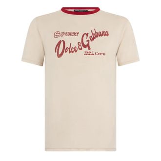 Dolce & Gabbana T-Shirts - - Tops - Herren - Beige - S