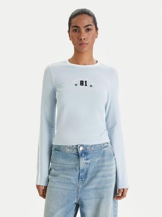 Guess Bluse W6RI17 J1314 Himmelblau Regular Fit