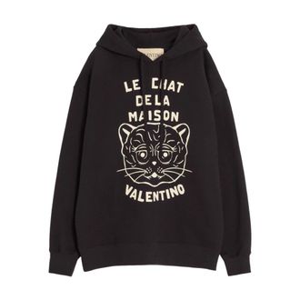 Valentino Garavani Slouchy Kapuzenpullover - - Sweatshirts & Hoodies - Herren - Schwarzk - S