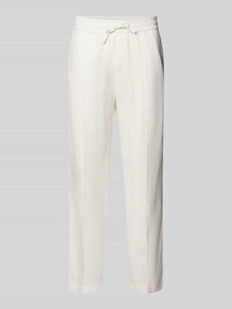 HUGO BOSS Straight Fit Schmale Hose aus Leinen-Lyocell-Mix Modell CINO