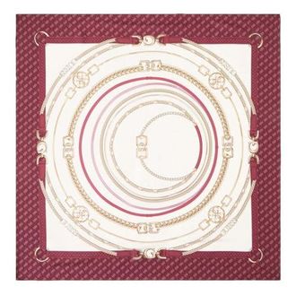 Guess &eacute;charpe Foulard 90X90 Burgundy bordeaux