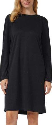 s.Oliver Flie&szlig;endes Jersey-Kleid mit Schmucksteinen