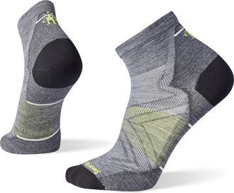 Smartwool Damen Run Zero Cushion Ankle Socks, MEDIUM GRAY, XL EU