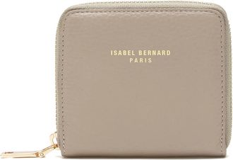 Isabel Bernard Portemonnaie - Honor&eacute; Ines Calfskin Leather Wallet - Gr. unisize - in Taupe - f&uuml;r Damen