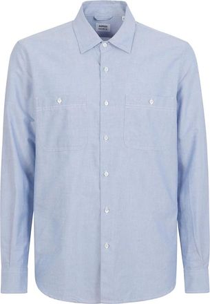 Aspesi Homme, Chemises, Bleu, Taille: XL Camicia in Oxford