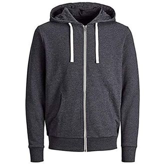 Generic Sweatshirt en Molleton &agrave; Capuche Enti&egrave;rement Zipp&eacute; Homme Veste Slim D&eacute;contract&eacute;e dautomne Manteau Dext&eacute;rieur Solide &agrave; Cordon De Serrage Pull R&eacute;tro Bea