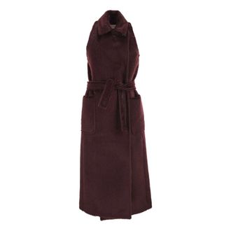 Max Mara Abbozzi &Auml;rmelloser Mantel - - Jackets - Damen - Rot - 3XS