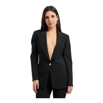 Fracomina Femme, Vestes, Noir, Taille: 44 FR Blazer crois&eacute;