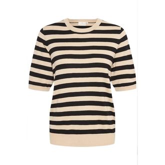 Kaffe Pullover mit Rundhalsausschnitt - - Knitwear - Damen - Mehrfarbig - L