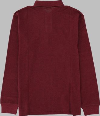 Polo Ralph Lauren Long-Sleeve Cotton Polo Shirt - Red
