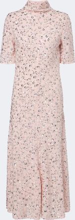 Paco Rabanne Robe midi &agrave; sequins