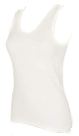 Ragno Maillot de Corps pour Femme Caraco Large &eacute;paule en Laine et Coton Article 072452 SINTONIA ECORAGNO SL, 002 Bianco Lana, M