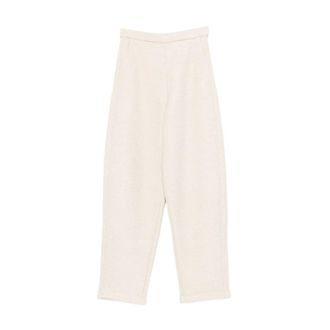 Max Mara Femme, Pantalons, Beige, Taille: 38 FR Wide Pantalons