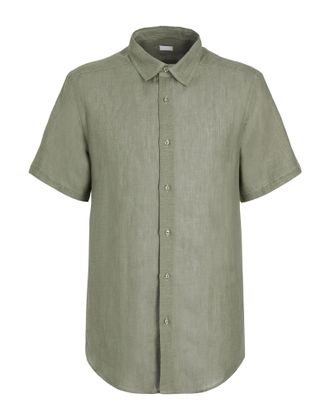 8 by YOOX LINEN S/SLEEVES REGULAR-FIT SHIRT