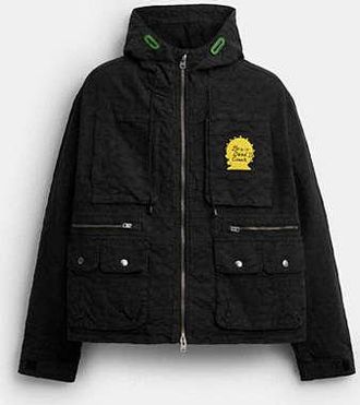 Coach Coach | Brain Dead Chore-Jacke mit Kapuze f&uuml;r M&auml;nner in Schwarz, Gr&ouml;&szlig;e X-Klein | Baumwolle