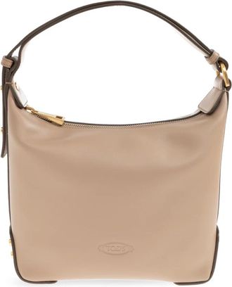 Tod's Femme, Sacs, Beige, Taille: ONE Size Metal Dots Mini Handbag