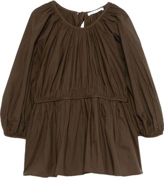 Cecilie Bahnsen Femme, Blouses et Chemises, Brun, Taille: 34 FR Cotton Blouse