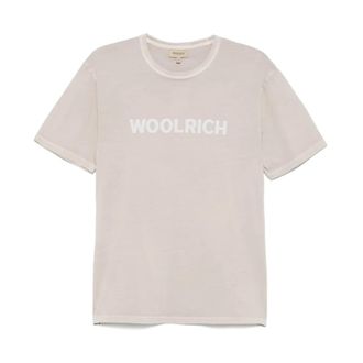Woolrich Stylishe T-Shirts f&uuml;r M&auml;nner und Frauen - - Tops - Herren - Beige - S