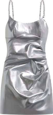 Area Minikleid mit Kristallträger - Silber