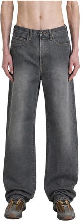 KAPITAL Kapital - Jeans Monkey TH 14oz (version zip) - Homme - Jeans - Noir - Taille: W34