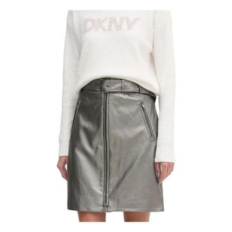 DKNY G&uuml;rtel-Minirock - - Skirts - Damen - Grau - 2XS
