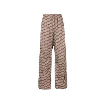 Balenciaga Baumwoll-Popeline BB Monogramm Unisex Hose - - Trousers - Herren - Beige - XS