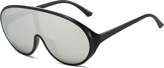 Generic Lunettes De Soleil Vacances À Grande Monture For Hommes Et Femmes, For Lextérieur La Conduite(Silver)