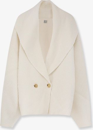 Toteme Shawl-Lapel wool cardigan - TOTEME - gender_Woman