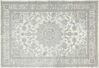 Douceur d'Intérieur Tapis dintérieur rectangle en coton tissé à motif Persan - Gris - 140 x 200 cm - Livraison gratuite