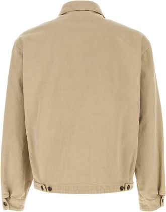 Prada Mens Sand Denim Jacket Exterior. Cotton Giubbini