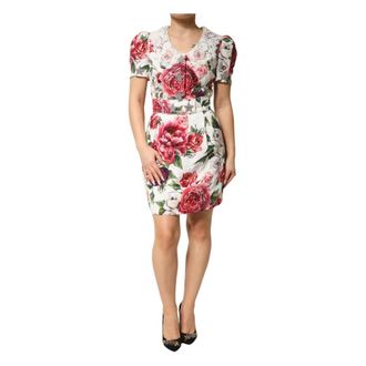 Dolce & Gabbana Floral Embellished Sheath Mini Dress - - Dresses - Damen - Mehrfarbig - 2XS
