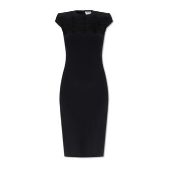 Alexander McQueen Kleid mit R&uuml;ckenschlitz - - Dresses - Damen - Schwarzk - M