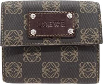 Loewe unisex, Pre-owned, Brun, Taille: ONE Size Portefeuille en plastique Pre-owned