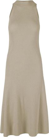 Bomboogie Femme, Robes, Beige, Taille: 38 FR Robe Midi C&ocirc;tel&eacute;e en M&eacute;lange de Viscose