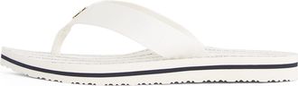 Tommy Hilfiger Damen Flip Flops Chain Print Elegant, Elfenbein (Ivory), 39