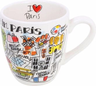 Blond Amsterdam Mini-Tasse Paris 0,2L romantisches Design, City Collection, spülmaschinenfest