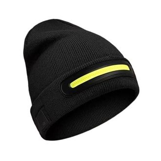 Generic Bonnet dhiver de nuit tricot&eacute;, Noir, M