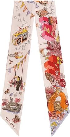 Ferragamo Femme, Accessoires, Multicolore, Taille: ONE Size Jungle Party Silk Stole