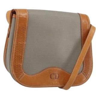 Dior Sac &agrave; bandouli&egrave;re vintage en plastique Pre-owned - Femme - Pre-owned - Gris - Taille: ONE Size