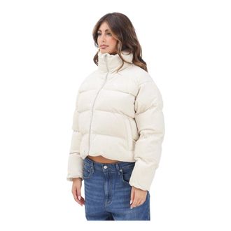 Puma Puma, Femme, Vestes, Blanc, Taille: 38 FR Veste matelass&eacute;e en velours c&ocirc;tel&eacute; Wardrobe Essentials