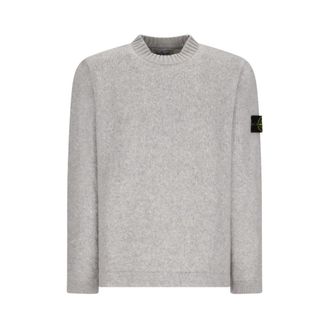 Stone Island Fancy Yarn Crewneck - - Knitwear - Herren - Grau - XL