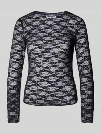 Review Longsleeve aus floraler Spitze