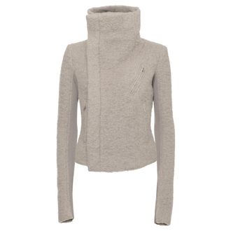 Rick Owens Classic Biker - - Jackets - Damen - Grau - S