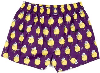 Lousy Livin Underwear Underwear Herren Boxershorts Zitrone Purple Gr. XL
